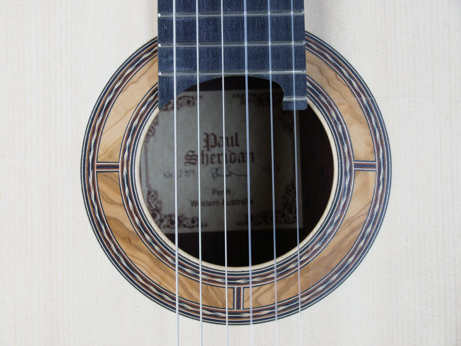 Luthier Paul Sheridan 2025 No 259 – Australia – Classical concert guitar
